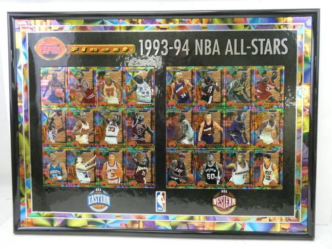 Framed 1993/94 Topps Finest Nba Basketball Cards