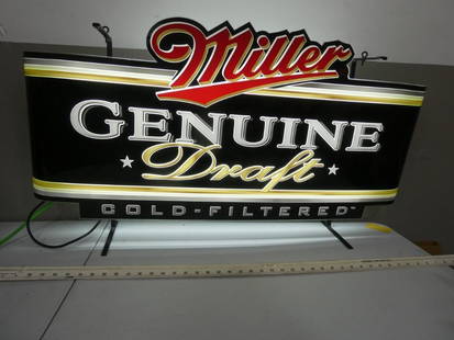 Genuine Draft Beer Lighted Sign