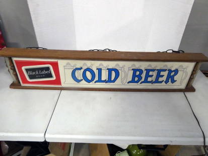 Vintage Carling Black Label Tv Beer Lighted Sign