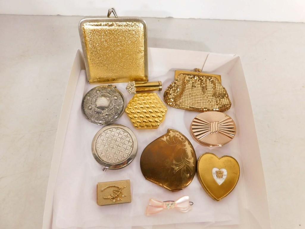 Vintage Compacts, Lipstick Holder , Match Stick Holder, Purse Lot
