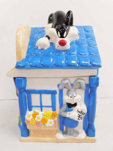 Bugs Bunny And Sylvester Cookie Jar Warner Bros Looney Tunes