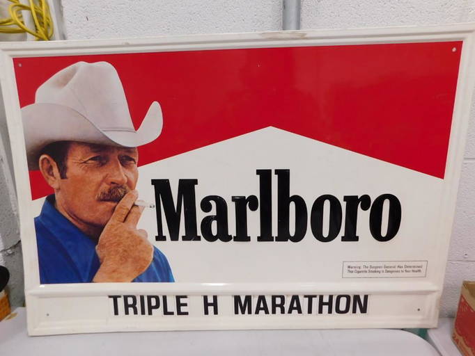 Marlboro Man Metal Advertising Sign