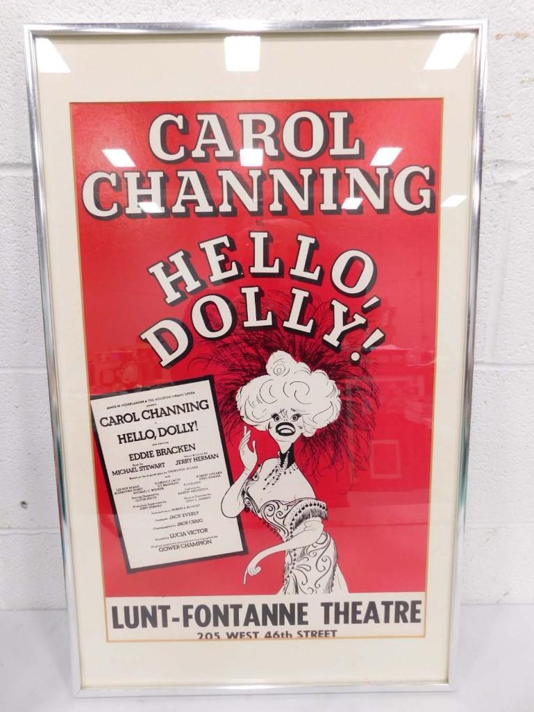 Hello Dolly! Starring Carol Channing Original 1978 Window or Lobby Card ...