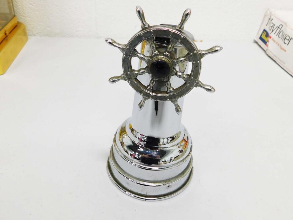 Ship's Wheel Lighter And Music Box