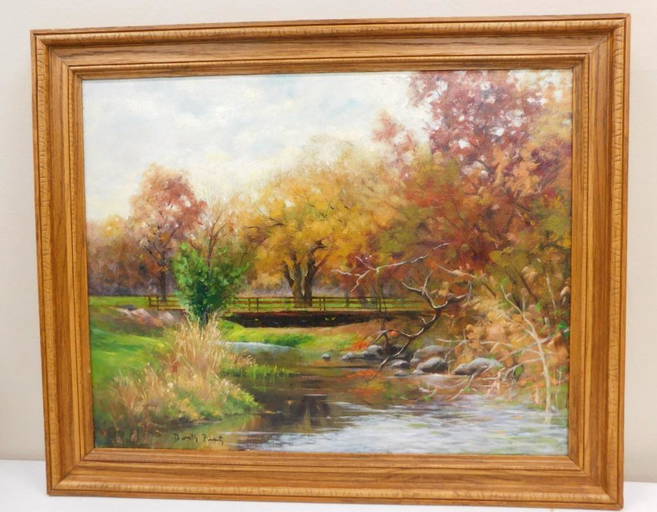 Dorothy Frantz Listed Artist 1904 1972 Original Oil On Canvas "country ...