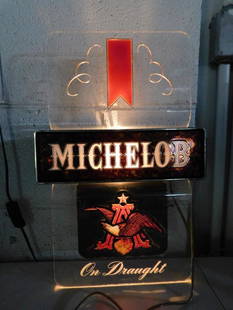 Michelob Light Beer Lighted Bar Sign Works 24" X 30"