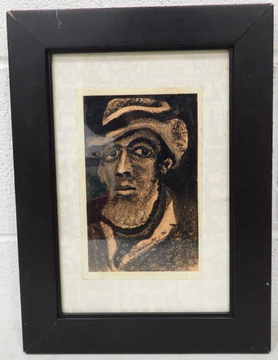 Original Drawing OF Artist Paul Cezanne (see dedication on verso) 12 ...