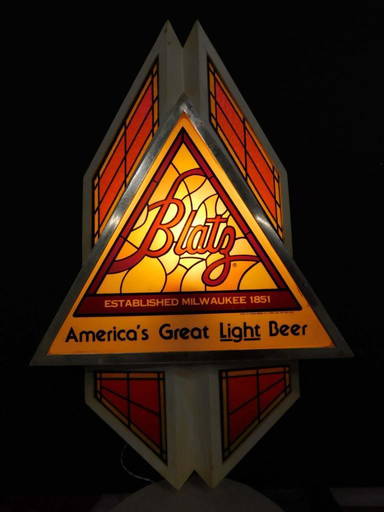 Vintage Blatz Beer Lighted Sign Works