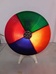 Vintage Rotating Color Wheel Light Works