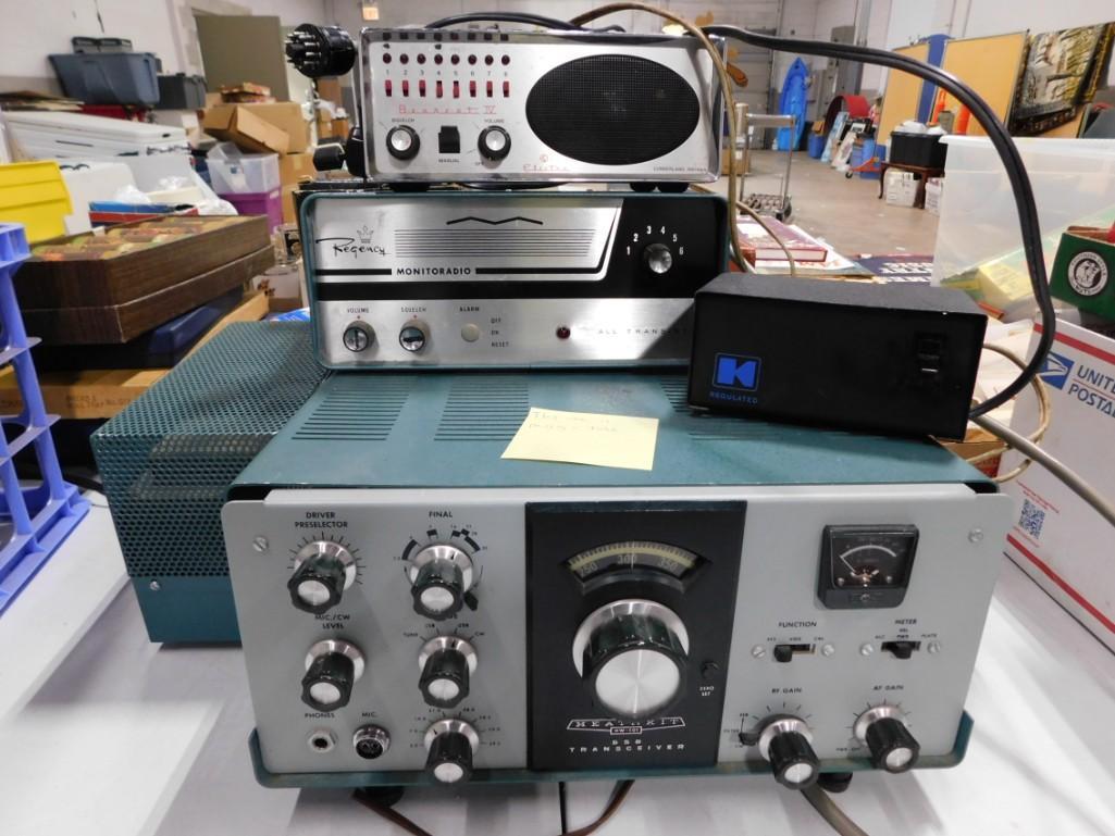 Vintage Electronics Incl Heathkit Hw 101 Ssb Transceiver, Regency ...