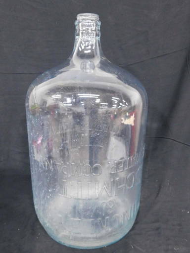Vintage Hinckley And Schmitt Glass Water Bottle
