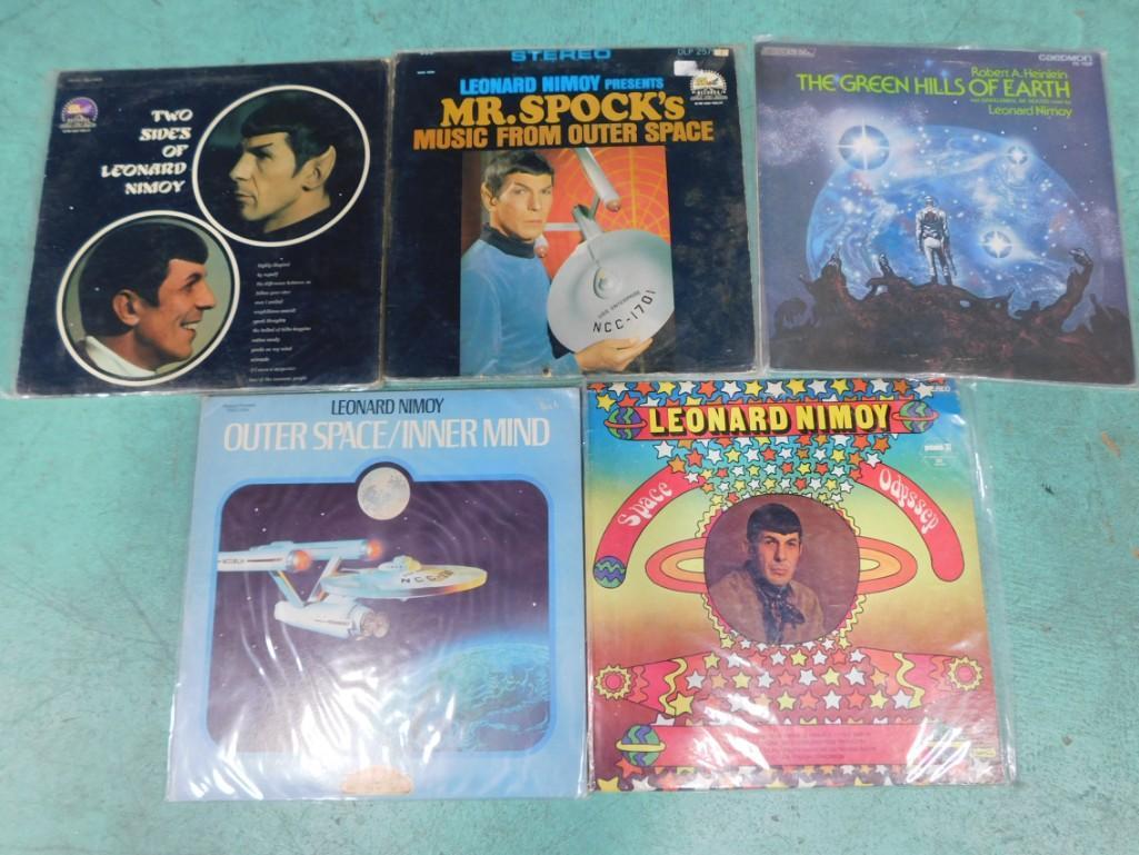 Leonard Nimoy Vinyl Record LP Lot incl Space Odyssey, Outer Space Inner ...