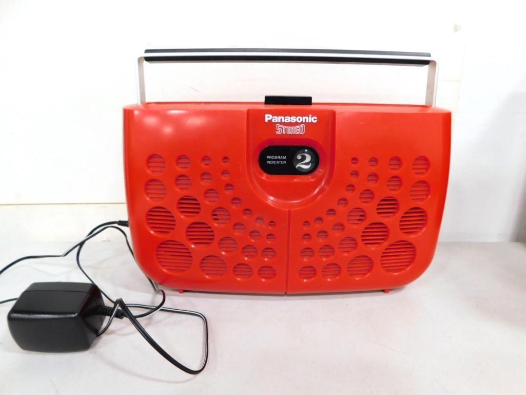 Vintage Red Panasonic Stereo 8 Track Player Works