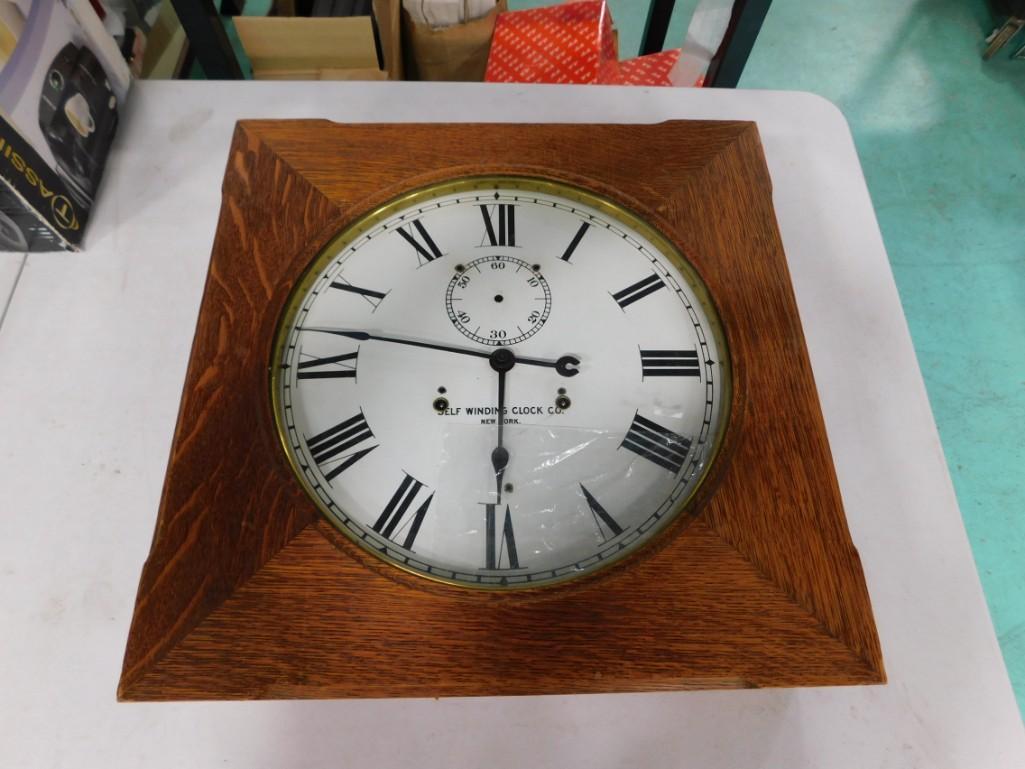 Self Winding Clock Co New York Wall Clock