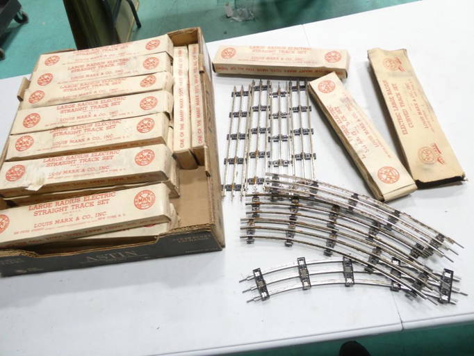 25 Boxes Of Marx O Scale Model Train Track And 1 Box Of Curved Track