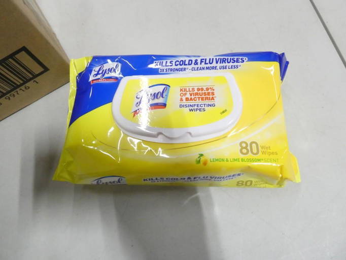 6 Packs Of Lysol Disinfecting Wipes Each Pack Has 80