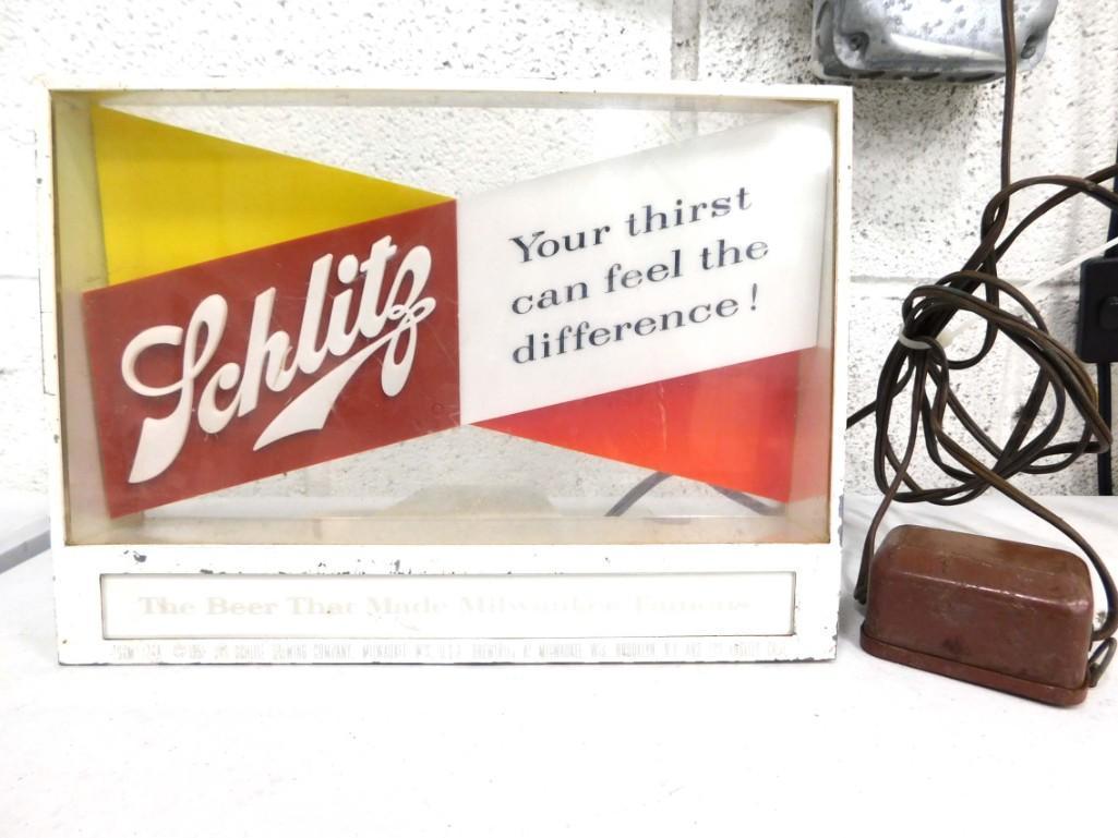 1960s Schlitz Beer Sign Or Light Works