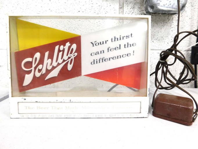 1960s Schlitz Beer Sign Or Light Works