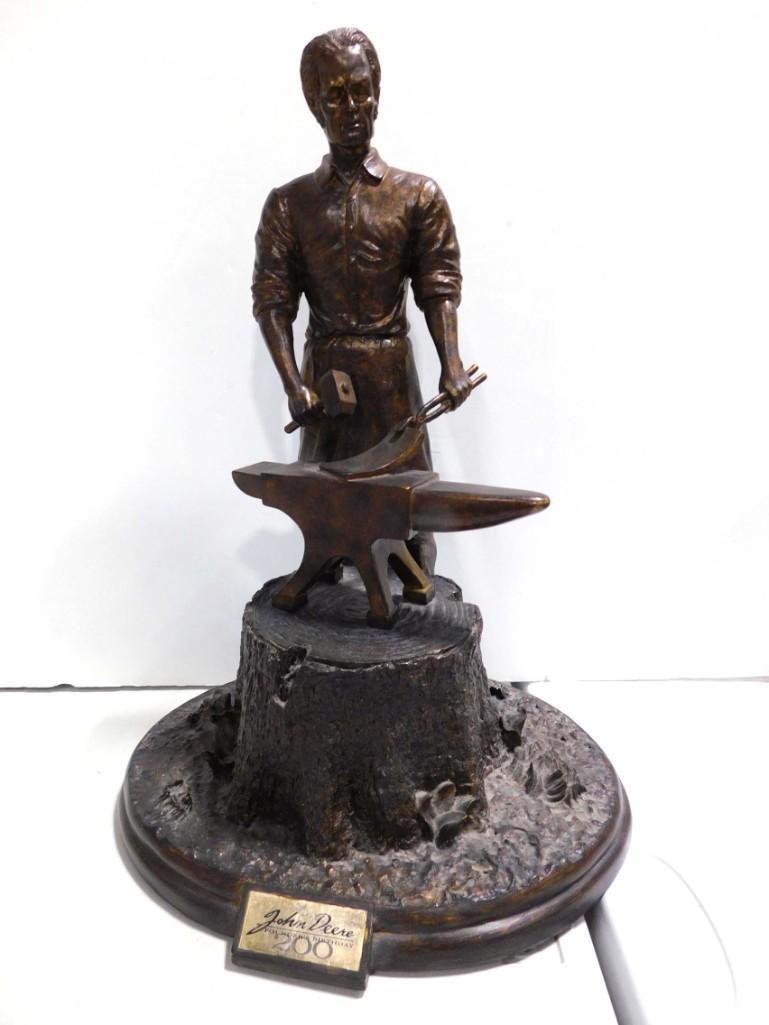 John Deere With Anvil Founder's Birthday 200 Statue - Apr 24, 2023 ...