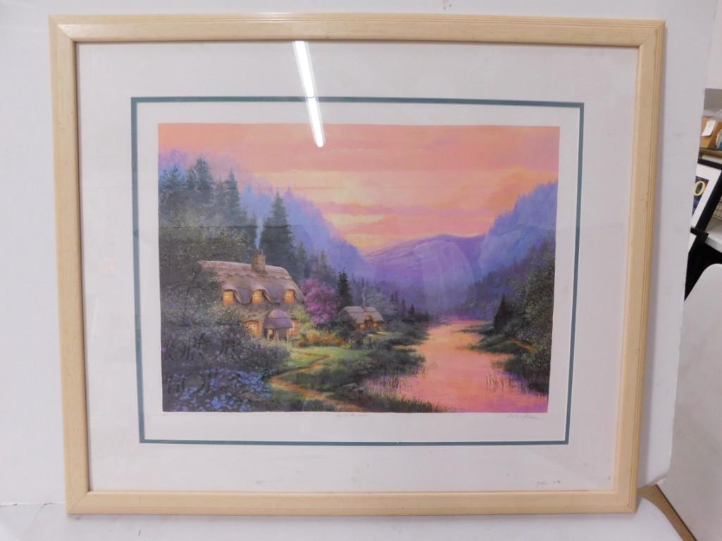 Warden "beside The Stream" Artist Proof Lithograph Pencil Signed