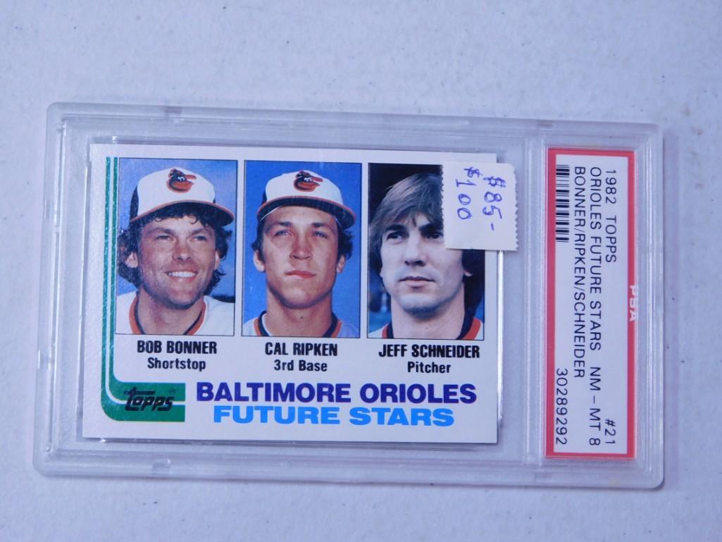 1982 Topps Cal Ripken Rookie Card Psa Graded 8