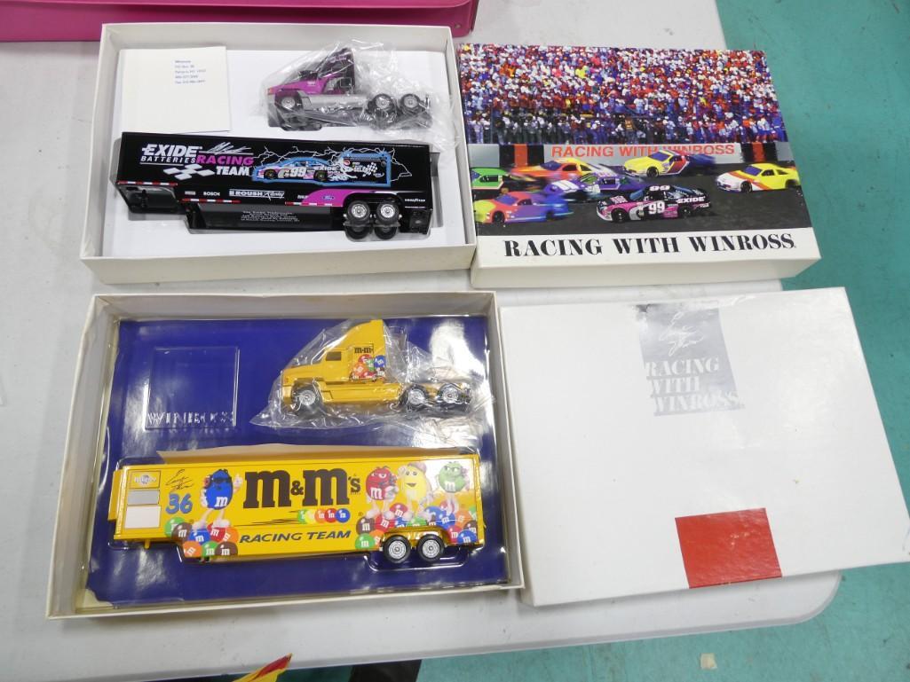 2 Winross Die Cast Model Trucks Including M&ms And Exide Batteries ...