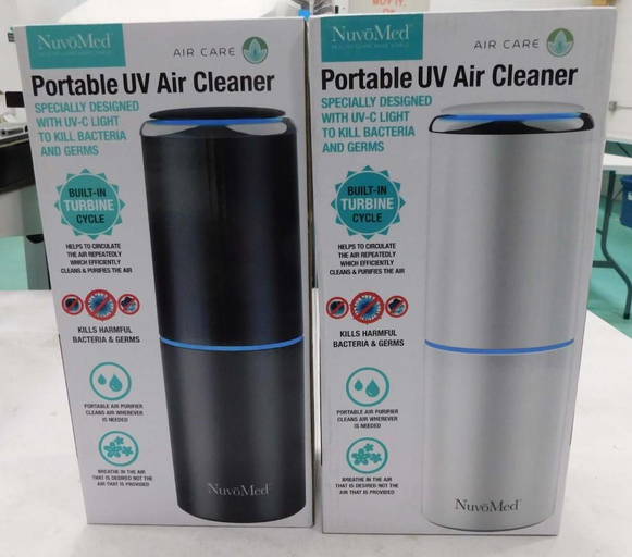 2 Nuvomed Portable Uv Air Cleaners New In Box