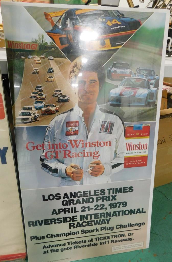 1979 Los Angels Grand Prix Winston Racing Poster Auction