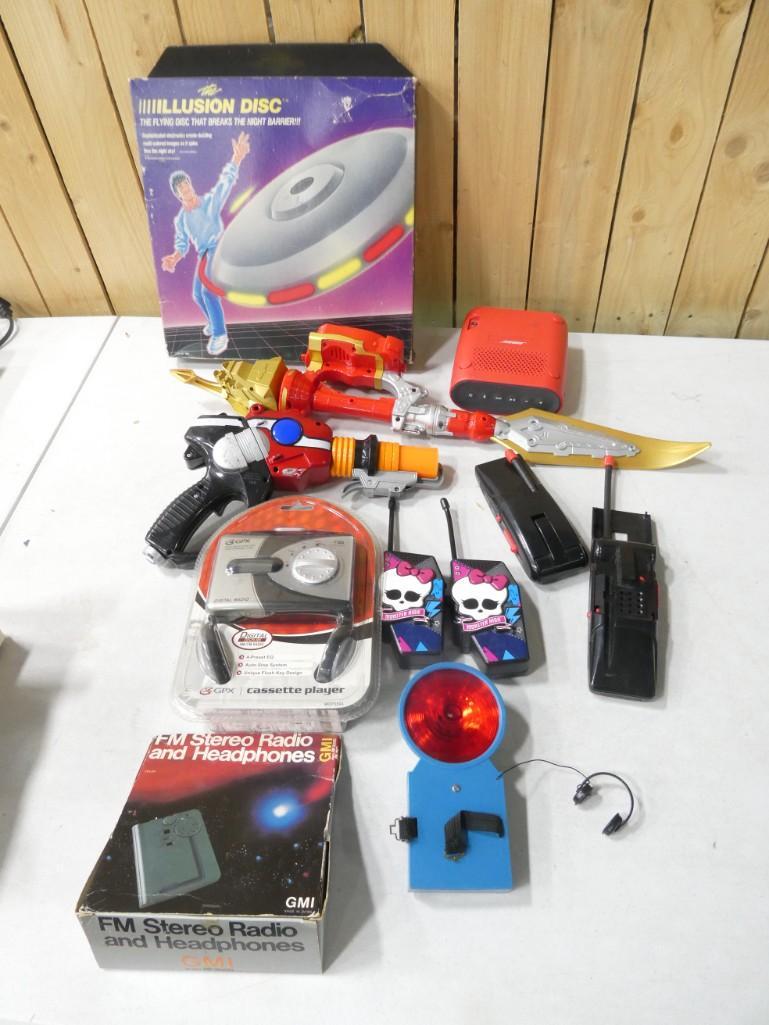 Toy Lot Incl Bandai Power Rangers, Monster High, Portable Radios ...