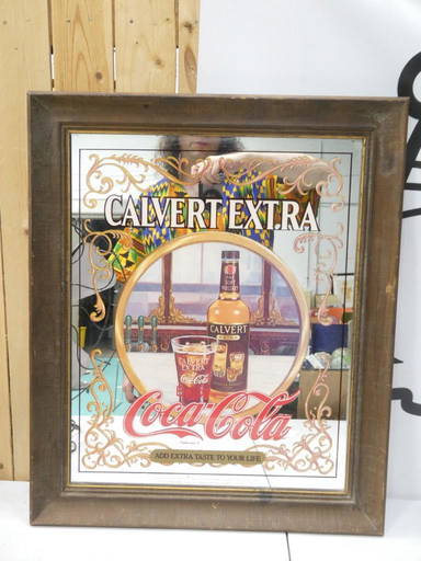 Calvert Extra Coca Cola Mirror Whiskey And Coke Bar Mirror
