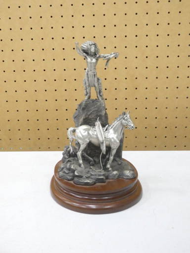Chilmark Fine Pewter Oh Great Spirit Pewter Statue Or Sculpture On A ...