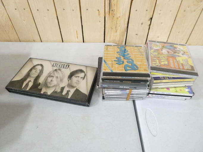 Lot Of Cds Incl Nirvana Box Set, Karaoke, Etc