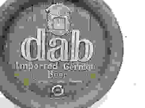 Dab Beer Sign 16" Round Foam Composite Auction