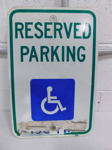 Reserved Parking Metal Sign