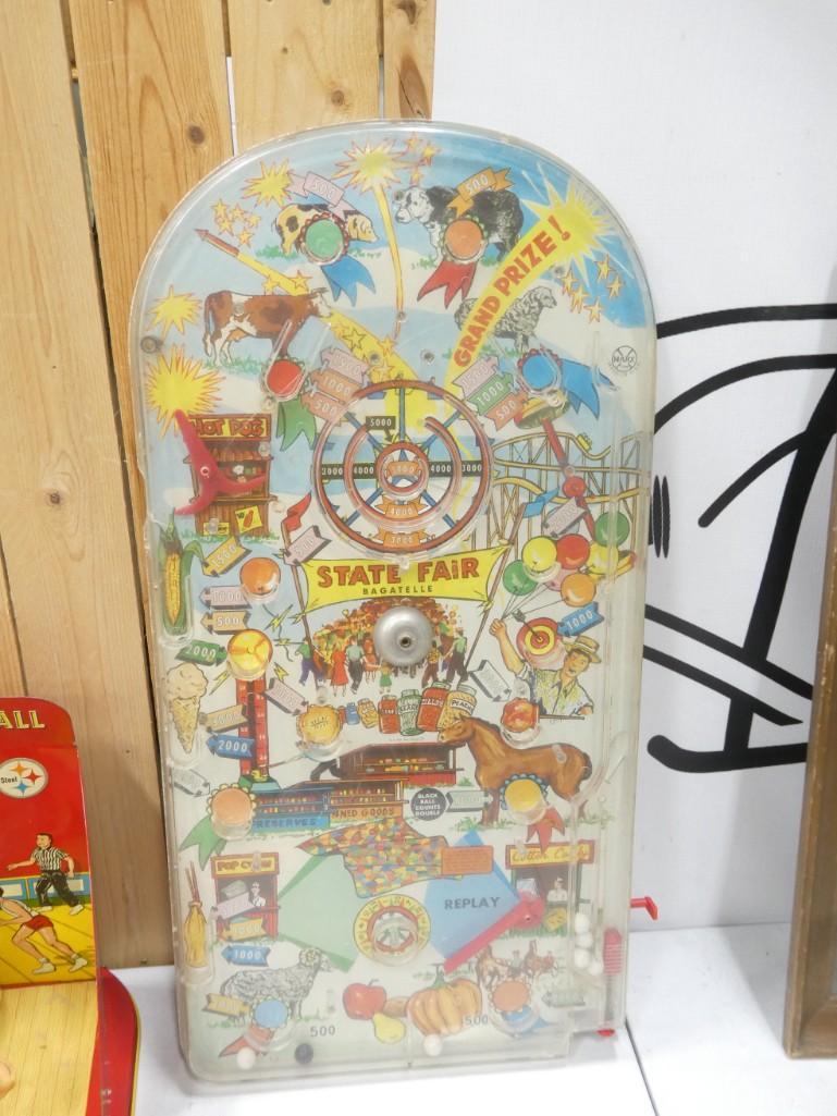 Vintage Marx Pinball Marble Game State Fair Design Works Auction