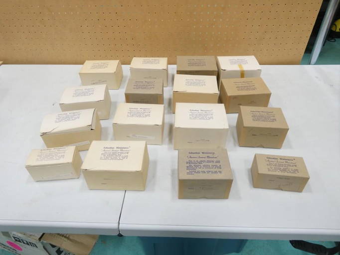 16 Sebastian Miniatures Figurines In Original Boxes