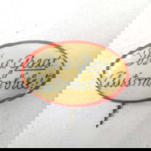 1920's 1930s Marmon Motor Car Company Pinback "it's A Great Automobile ...