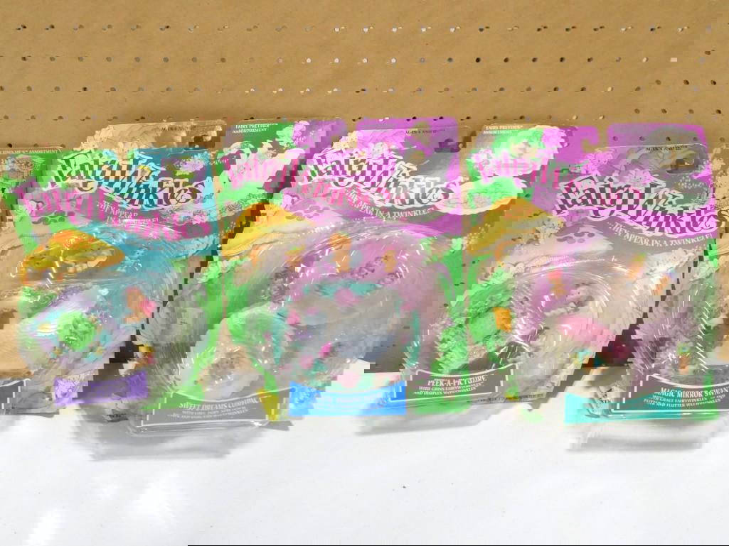 3 Vtg 1993 Fairy Winkles Mini Baby Fairies Playsets Kenner Auction