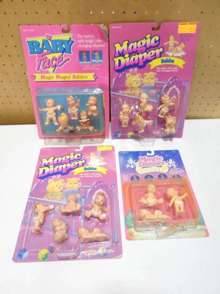 18 Vtg 1991 Baby Face Magic Diaper Babies & 1992 Magic Diaper Babies ...