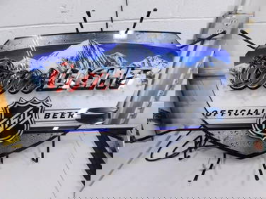 Vintage Old Style Beer Lighted Sign With Moving Water Works