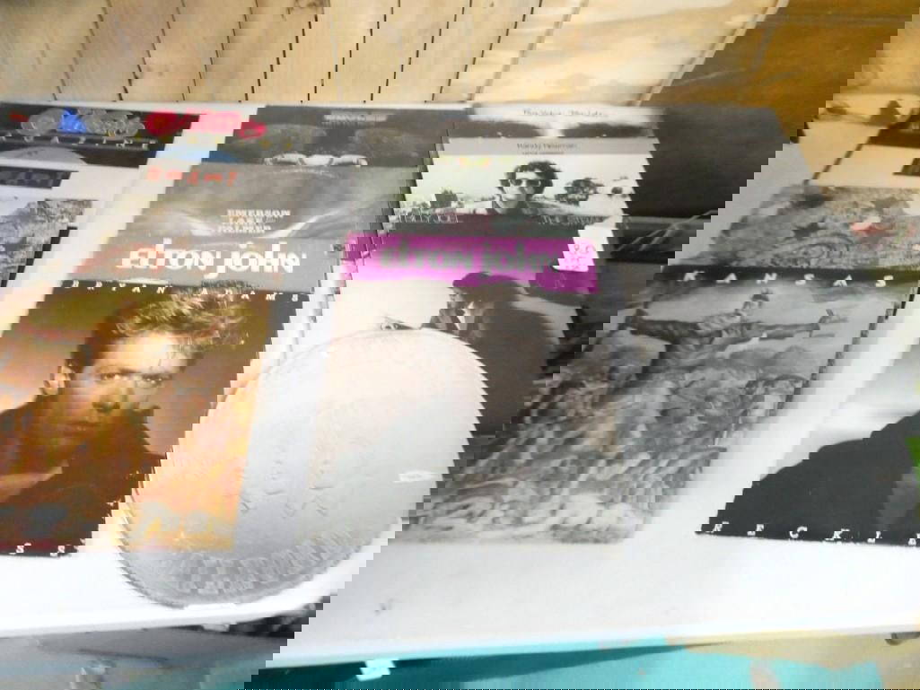 Lot Of Vinyl Record Albums Including Grand Funk Railroad, Elton John ...