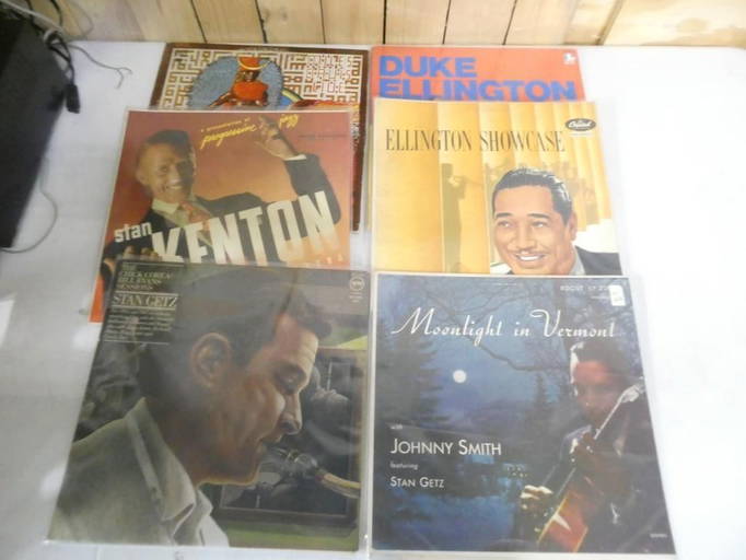 Lot Of Vinyl Record Albums Including Duke Ellington, Stan Getz, Miles Davis,