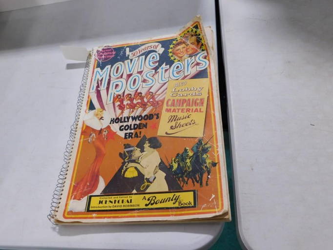 Vintage Spiral Bound 50 Years Of Movie Posters Book