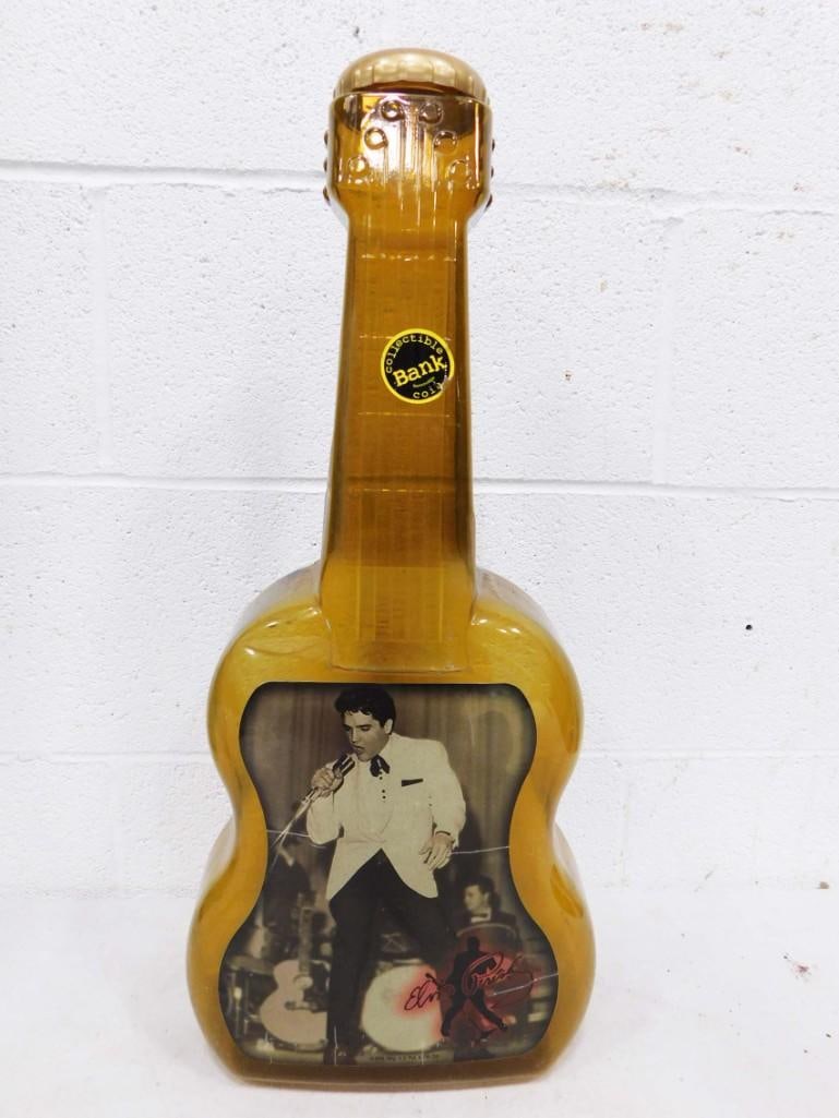 Elvis Presley Guitar Shaped Coin Bank Auction