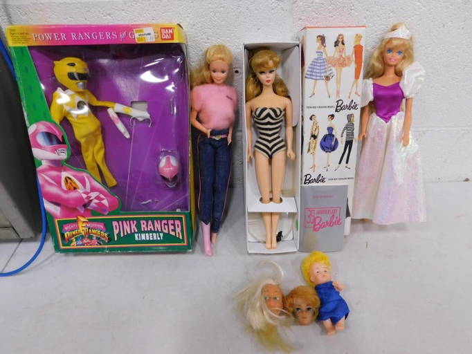 Repro 35th Anniversary Barbie Doll W Box, 1960s Bubble Cut Barbie Head ...