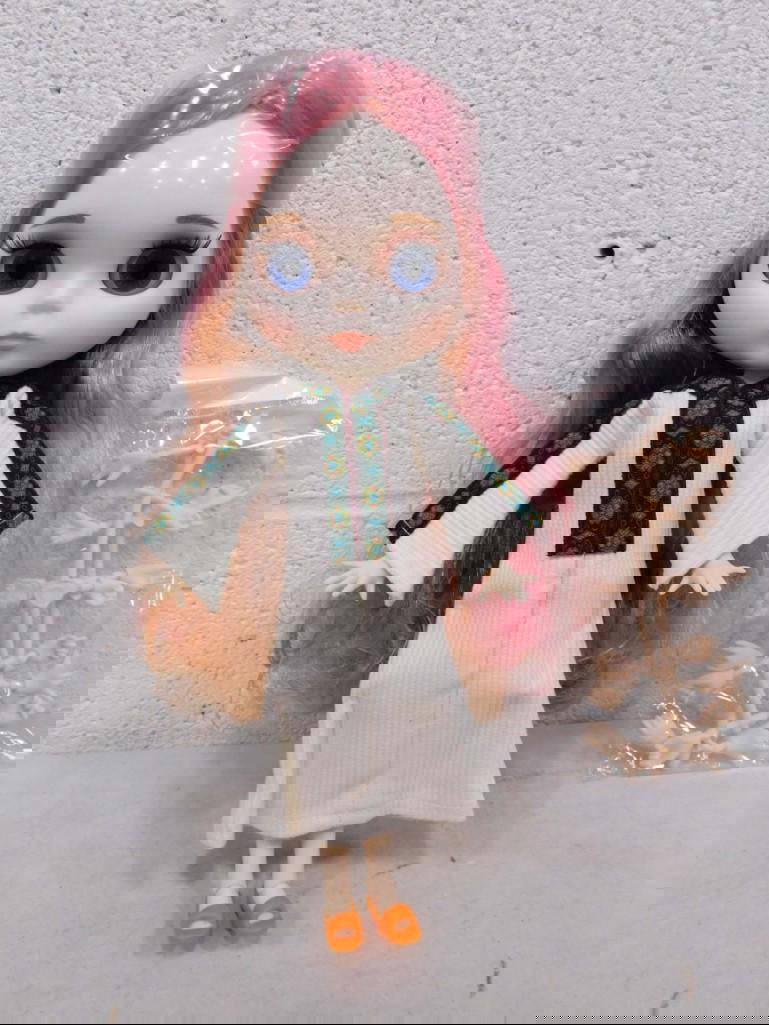 New Blythe Clone Doll Pink & Gold Hair In Ad Blythe Golden Goddess ...