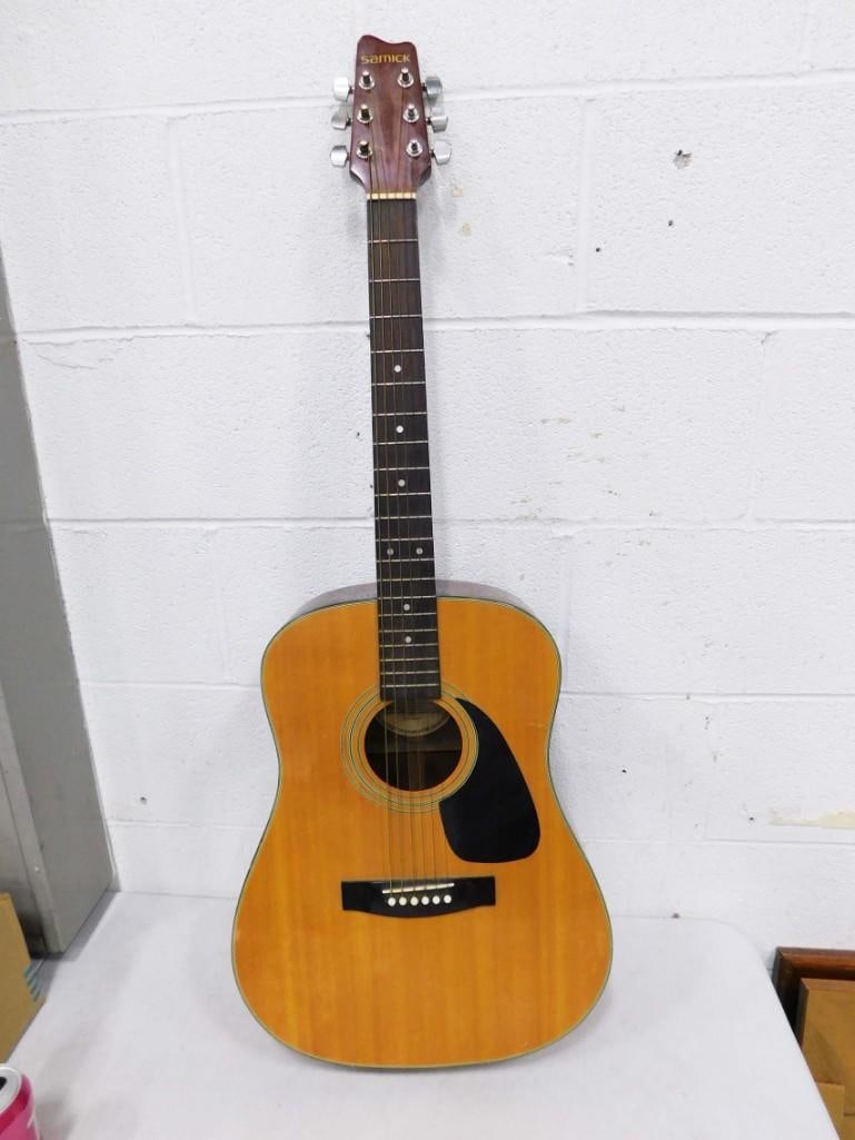 Samick Acoustic Guitar Model Sw 210 Auction