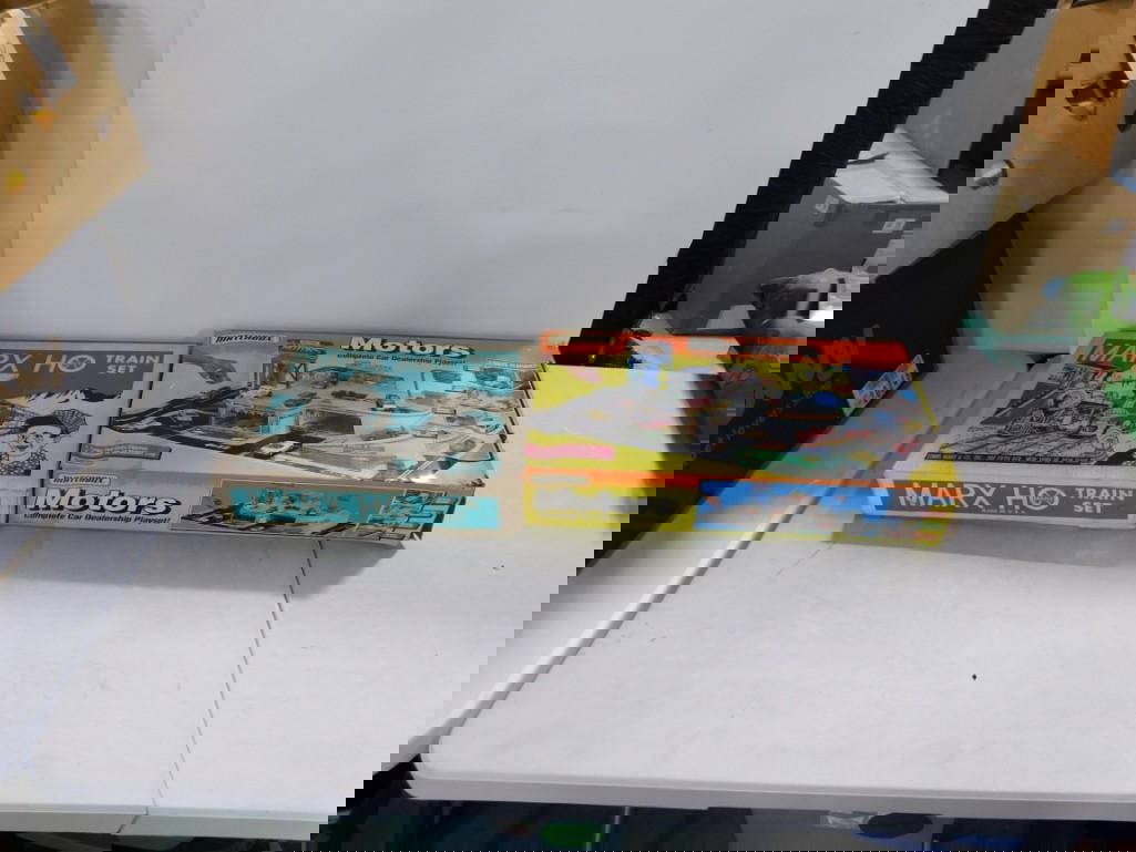 Marx Ho Train Set And Matchbox Motors Dealership Playset - Both With ...