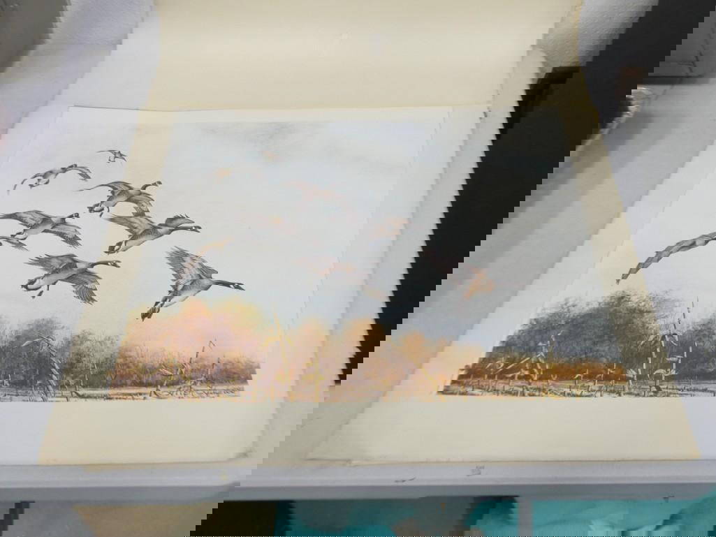 Allen Hughes "drifting In" Limited Edition Print Auction