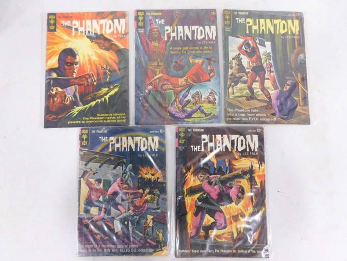 1962 The Phantom Gold Key Comics #7, 8, 9, 10, 11